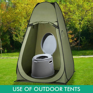 Outdoor Portable Toilet 6L Camping Potty Caravan Travel Camp Boating ...