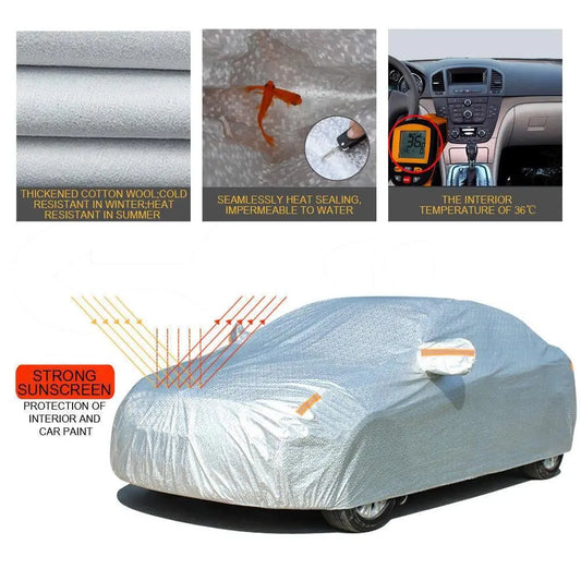 Waterproof Adjustable Large Car Covers Rain Sun Dust UV Proof ...